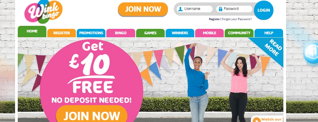 Wink Bingo Review - Get a Free £10 Bingo Bonus